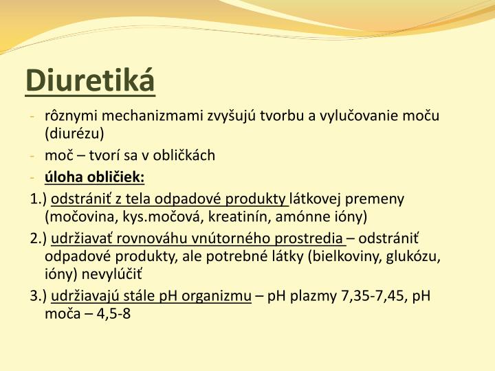 PPT - Diuretiká PowerPoint Presentation, free download - ID:3440140