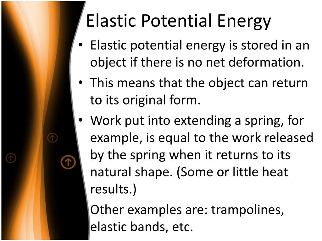 Definition Of Elastic Potential Energy Definition Of Elastic Potential Energy