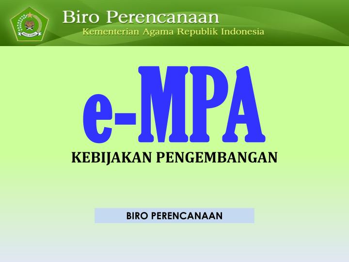 PPT - e -MPA PowerPoint Presentation, free download - ID:3440984