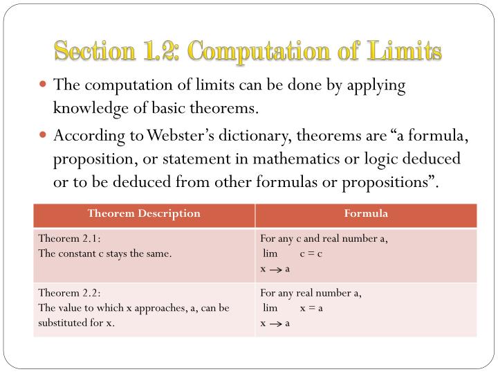 Ppt Calculus Chapter 1 Limits And Continuity Powerpoint Presentation 9011