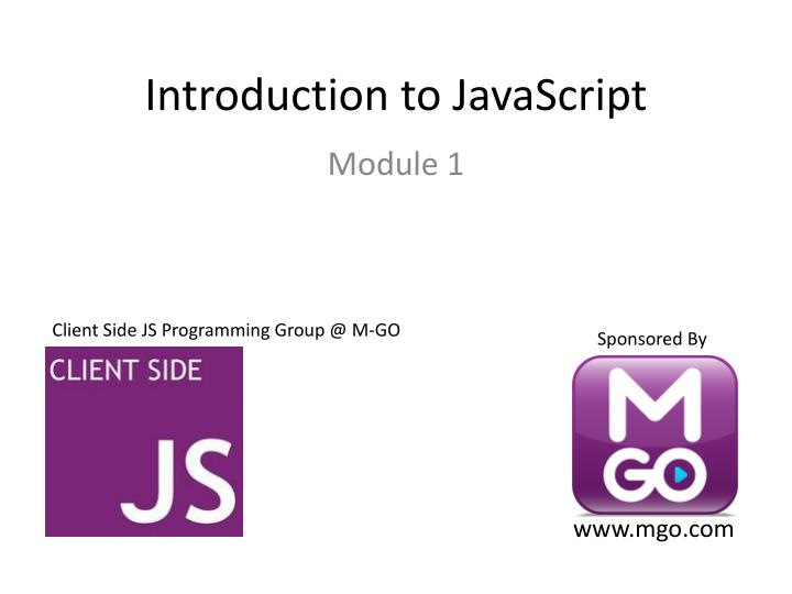 PPT - Introduction to JavaScript PowerPoint Presentation, free download ...