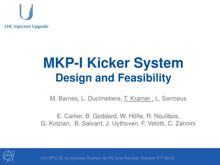 PPT - MKP-I Kicker System Design and Feasibility PowerPoint ...