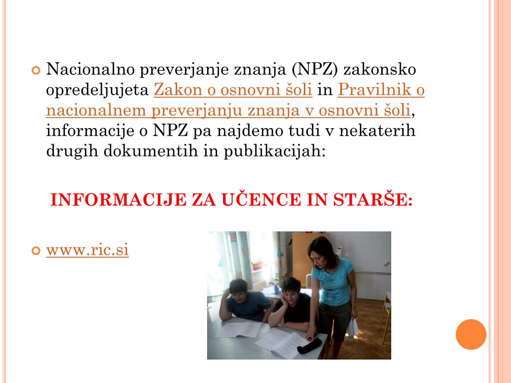PPT - NACIONALNO PREVERJANJE ZNANJA 2013/14 PowerPoint Presentation ...