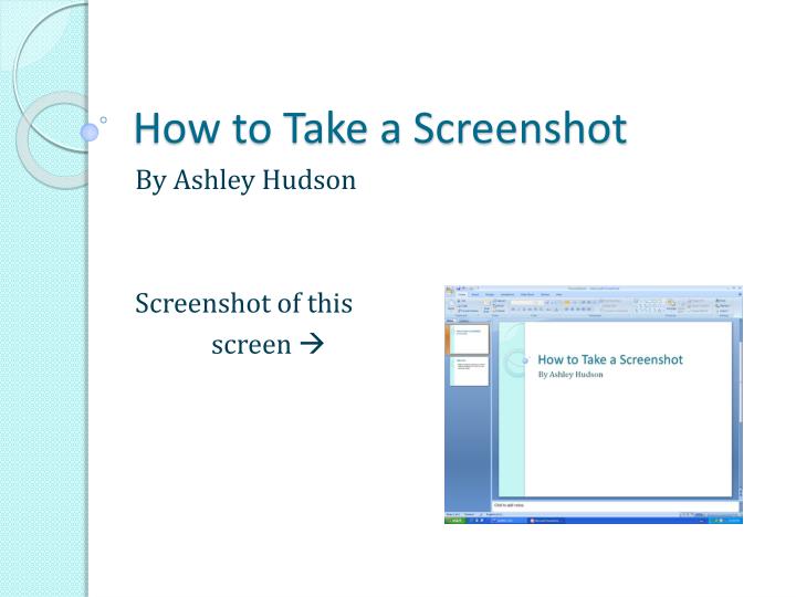 PPT - How to Take a Screenshot PowerPoint Presentation, free download ...
