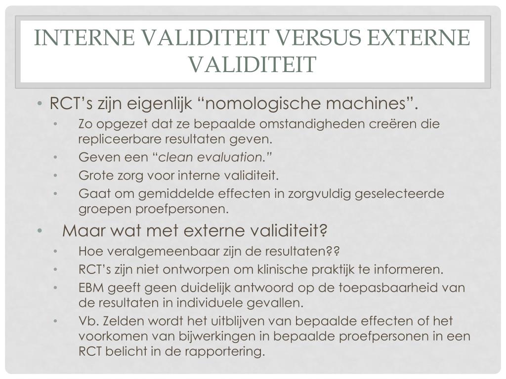 PPT - Evidence-Based Medicine door een wetenschapsfilosofische Bril ...