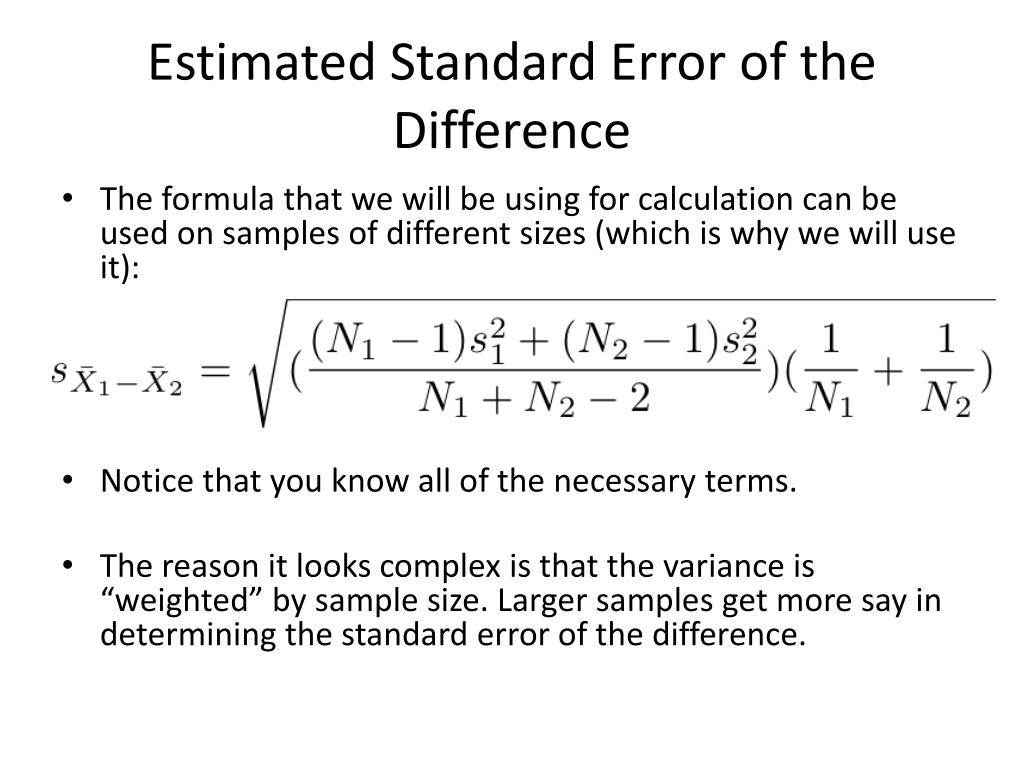 PPT - Significance of the Difference Between Two Sample Means ... PPT - Significance of the Difference Between Two Sample Means ...