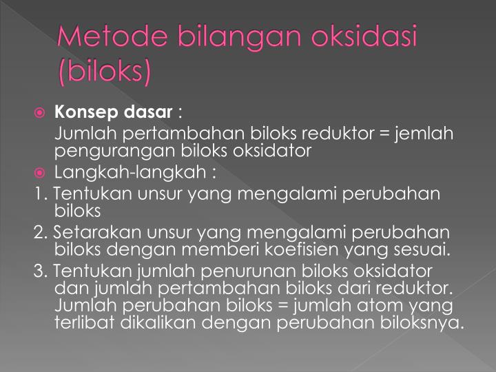 PPT - REAKSI REDUKSI-OKSIDASI DAN ELEKTROKIMIA PowerPoint Presentation ...