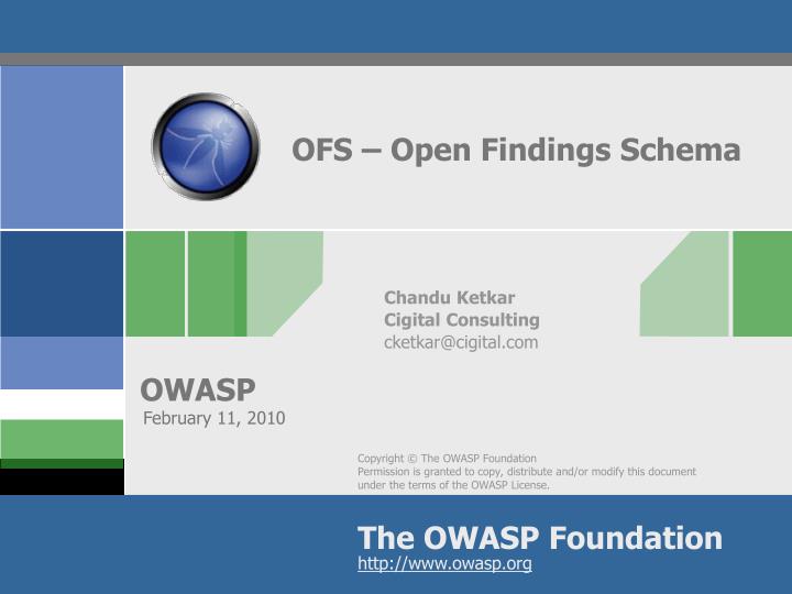 PPT - OFS – Open Findings Schema PowerPoint Presentation, free download ...