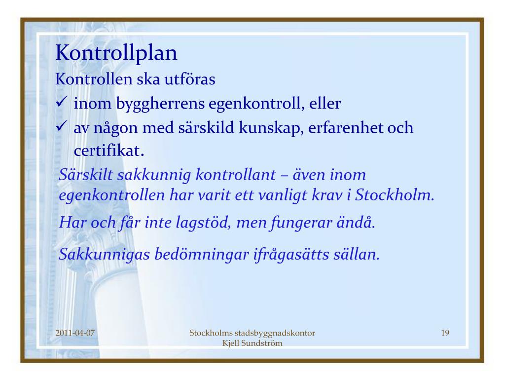 PPT - Brandskydd enligt ny PBL Kjell Sundström PowerPoint Presentation ...