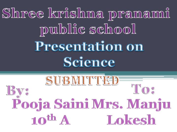 PPT - Shree krishna pranami public school PowerPoint Presentation, free ...