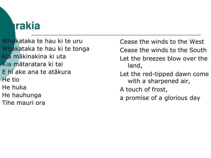 PPT - Karakia PowerPoint Presentation - ID:3445857