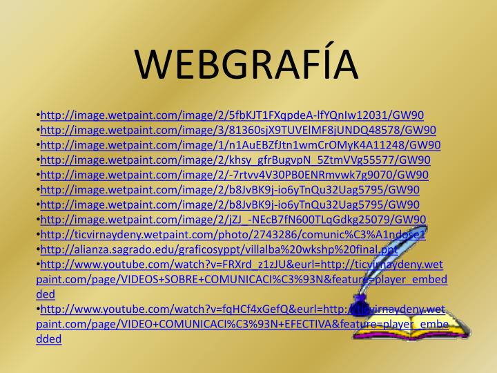 PPT - WEBGRAFÍA PowerPoint Presentation, free download - ID:3446590
