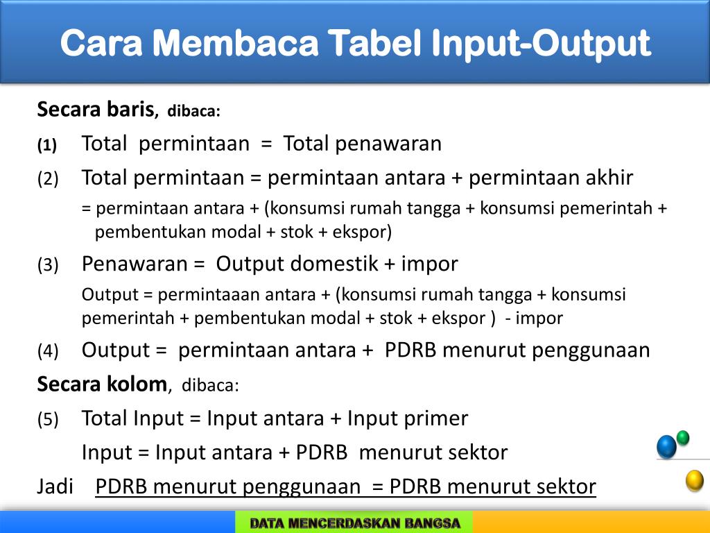 PPT - Abdul Rachman Bahan Perkuliahan Tabel I-O , SUT dan Neparnas ...