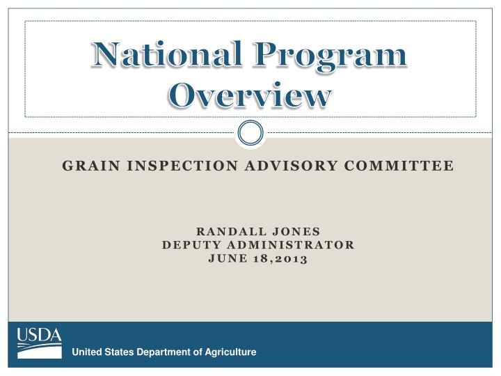 PPT - National Program Overview PowerPoint Presentation, free download ...