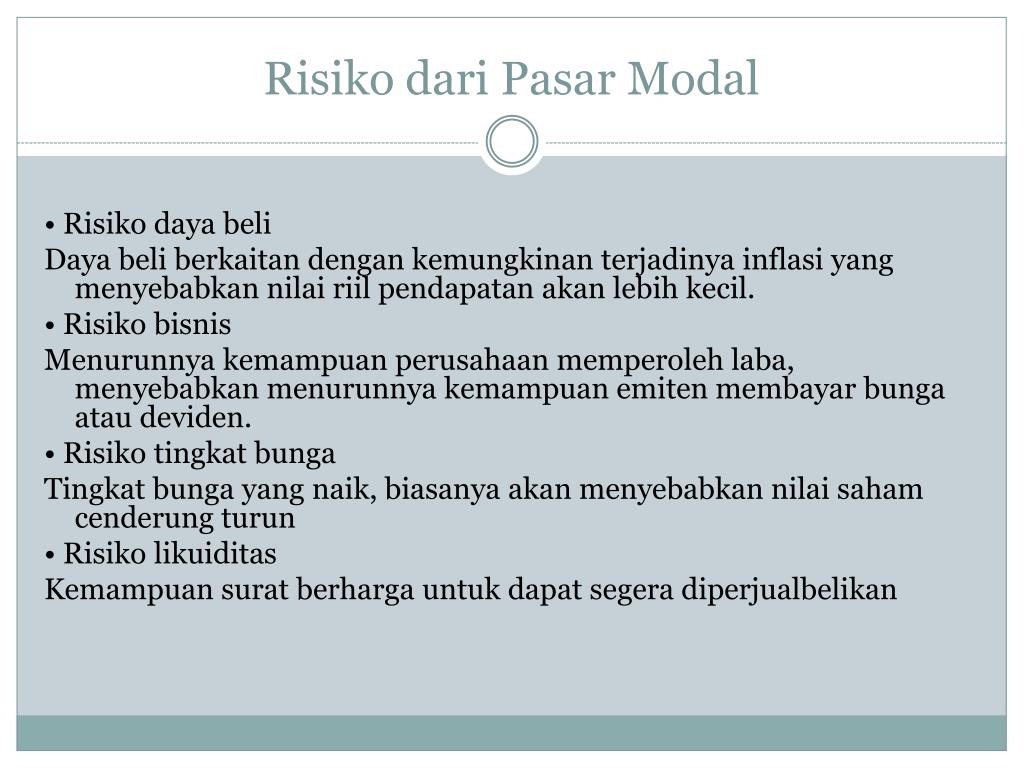 PPT - PASAR MODAL KONVENSIONAL DAN PASAR MODAL SYARIAH PowerPoint ...
