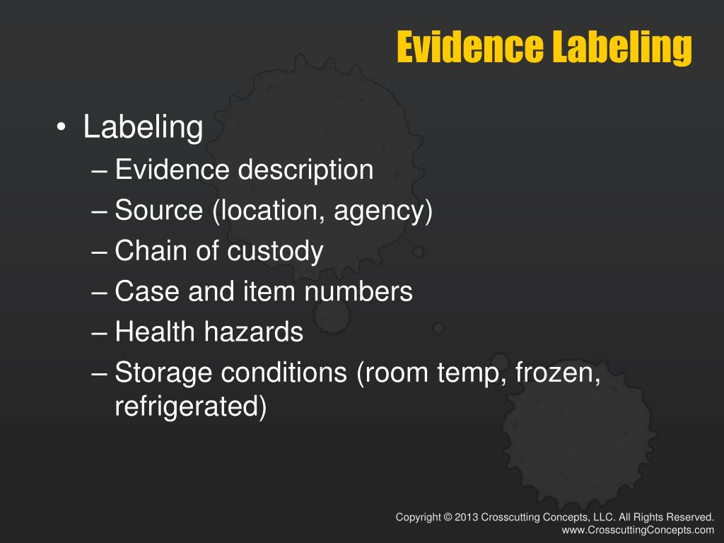 PPT - Blood Stain Evidence PowerPoint Presentation, free download - ID ...