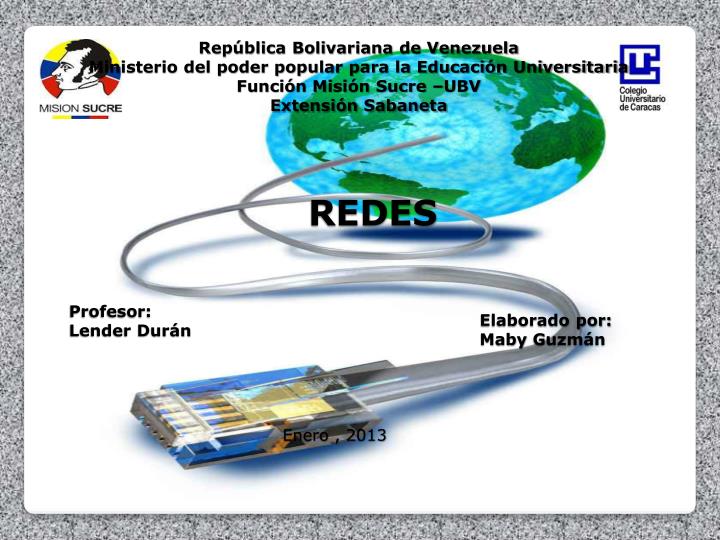 PPT - REDES PowerPoint Presentation, free download - ID:3449335