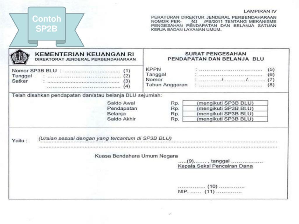 PPT - pengelolaan Rekening Dan Surat Perintah Pengesahan Pendapatan Dan Belanja (Sp3b) Blu ...