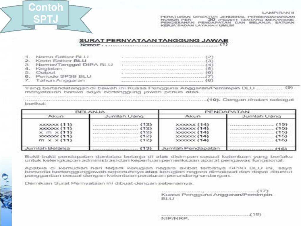 PPT - pengelolaan Rekening Dan Surat Perintah Pengesahan Pendapatan Dan Belanja (Sp3b) Blu ...
