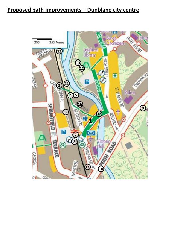 PPT - Proposed path improvements – Dunblane city centre PowerPoint ...