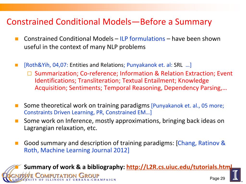 Ppt Constrained Conditional Models Towards Better Semantic Analysis Of Text Powerpoint