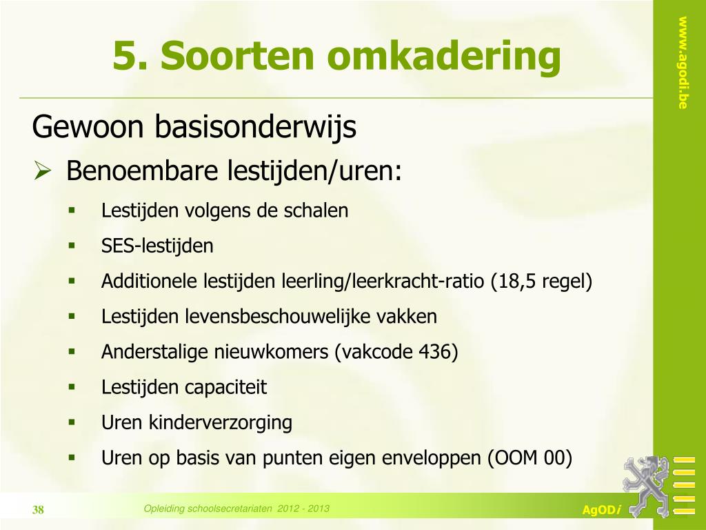 PPT - Opleiding voor schoolsecretariaten 2012 - 2013 PowerPoint ...