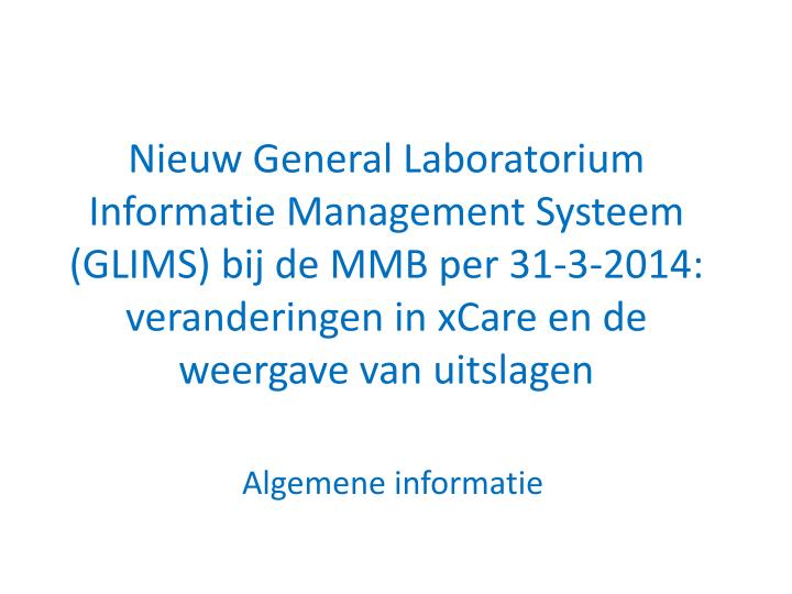 PPT - Algemene informatie PowerPoint Presentation, free download - ID ...