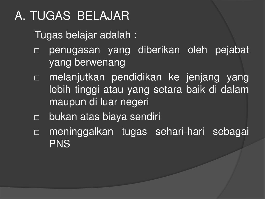 PPT - TUGAS BELAJAR KAITANNYA DENGAN JABATAN DAN KEPANGKATAN DOSEN ...