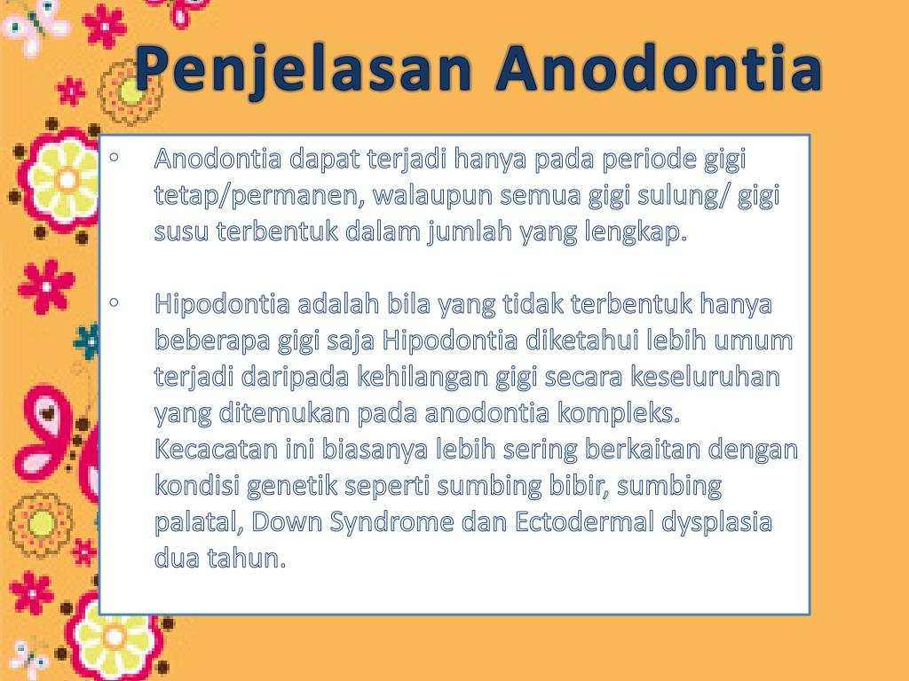 PPT - BIOLOGI ANODONTIA DAN HIPERTRICOSIS PowerPoint Presentation, free ...