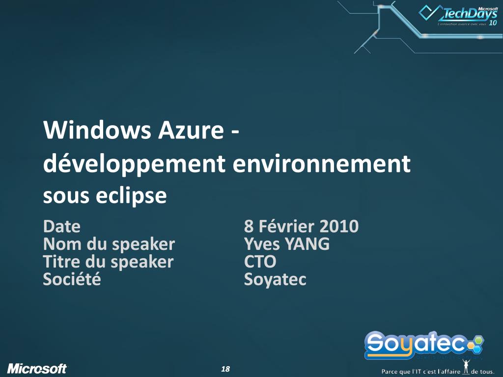 PPT - Azure et les technologies non Microsoft : PHP, Java, Eclipse... PowerPoint Presentation ...