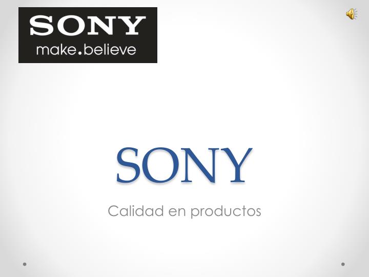 PPT - SONY PowerPoint Presentation, free download - ID:3454535
