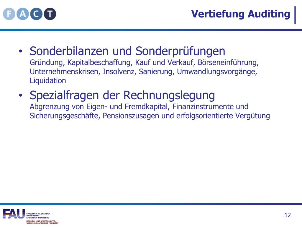 PPT - Anrechnung auf das Wirtschaftprüferexamen nach § 13b WPO ...