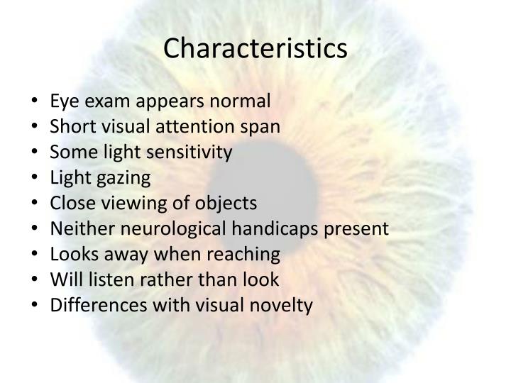PPT - Cortical Visual Impairment (CVI) (AKA: Cortical Blindness ...