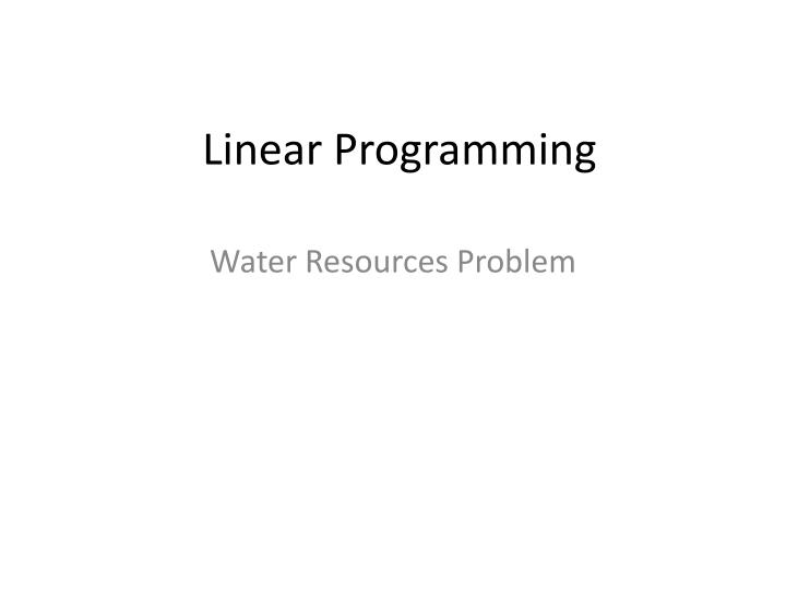 PPT - Linear Programming PowerPoint Presentation, free download - ID ...