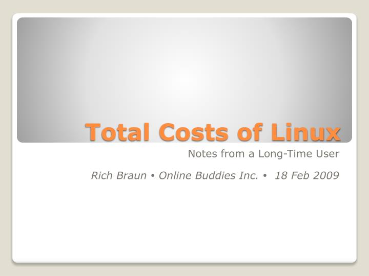 PPT - Total Costs of Linux PowerPoint Presentation, free download - ID ...