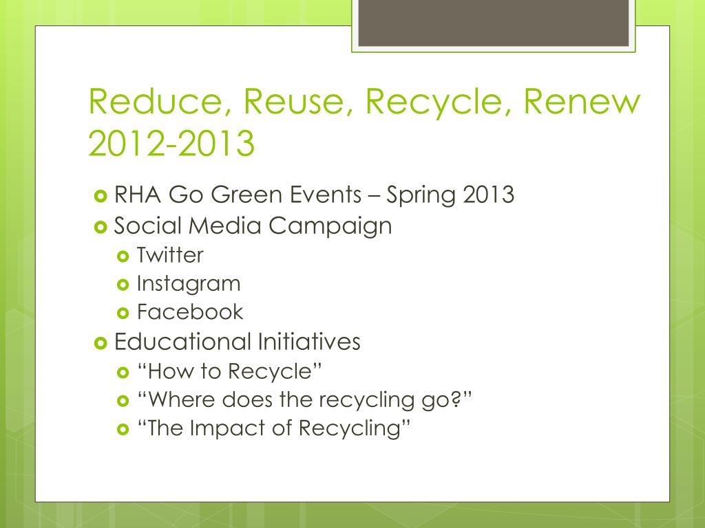 PPT - University Housing Sustainability Initiatives PowerPoint ...