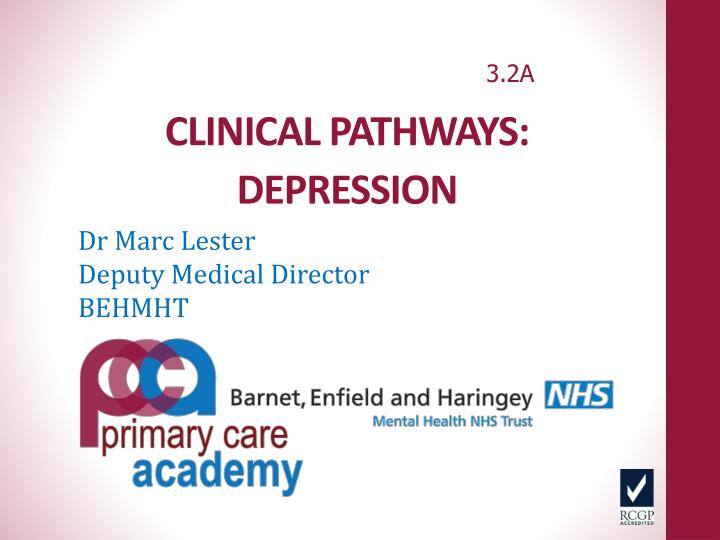PPT - CLINICAL PATHWAYS: DEPRESSION PowerPoint Presentation, free ...