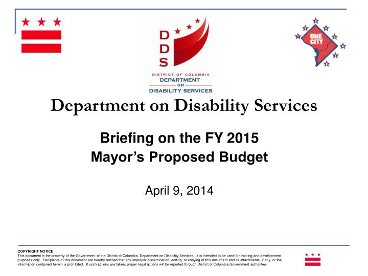 PPT - Department on Disability Services PowerPoint Presentation, free ...