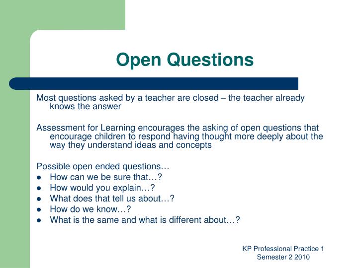 PPT - The Art of Questioning PowerPoint Presentation - ID:3458669