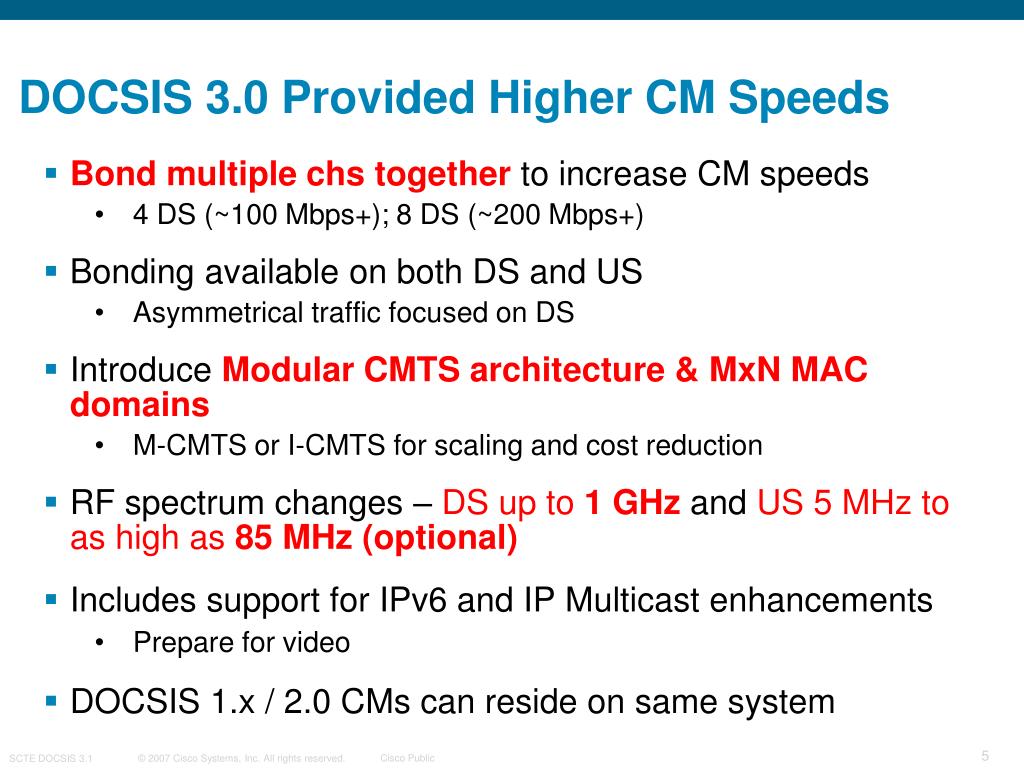 PPT - DOCSIS 3.1 Overview SCTE Piedmont & Other Chapters July 31, 2014 ...