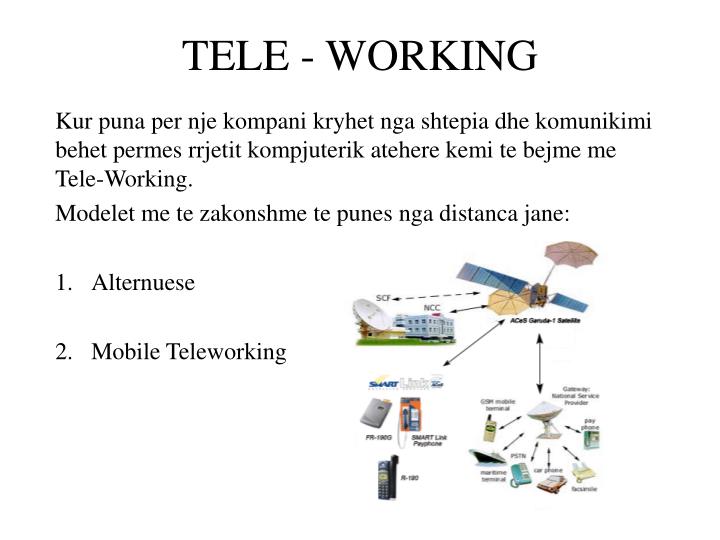 PPT - TELE - WORKING PowerPoint Presentation, free download - ID:3458895
