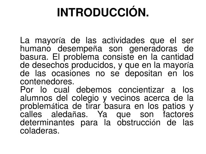 PPT - INTRODUCCIÓN. PowerPoint Presentation, free download - ID:3458949