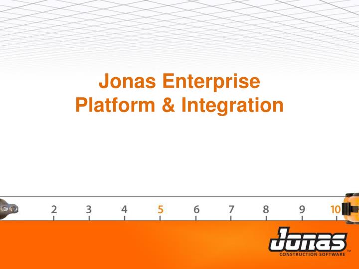 PPT - Jonas Enterprise Platform & Integration PowerPoint Presentation ...