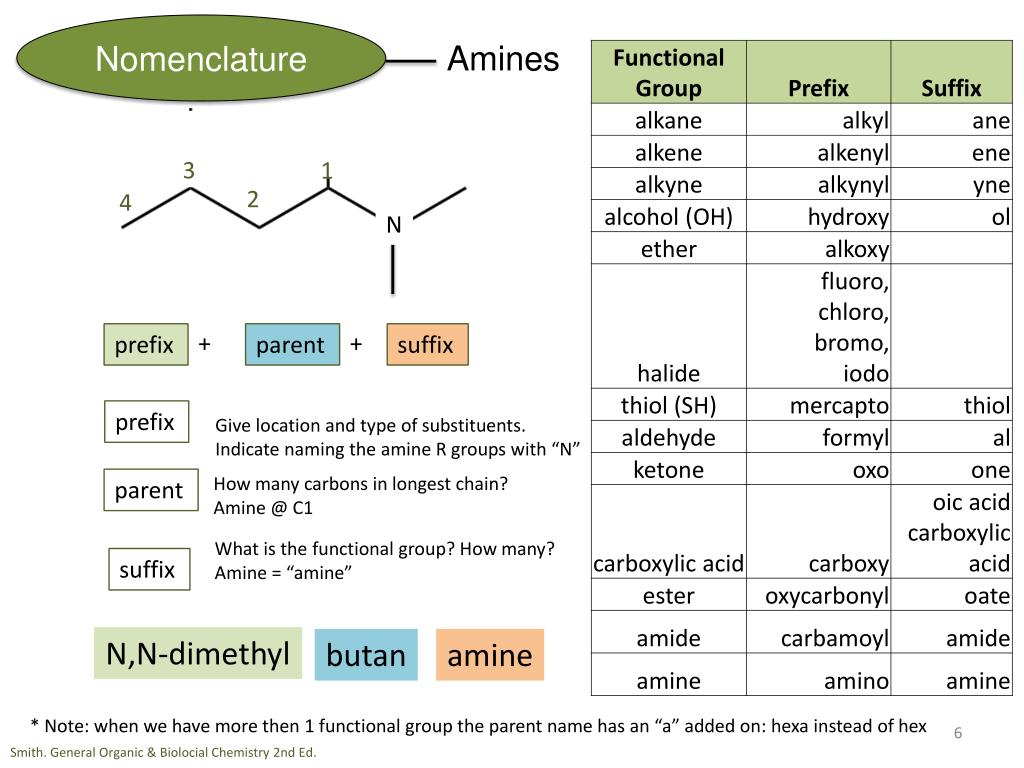 PPT - CHAPTER 18: Amines & Neurotransmitters General, Organic ...