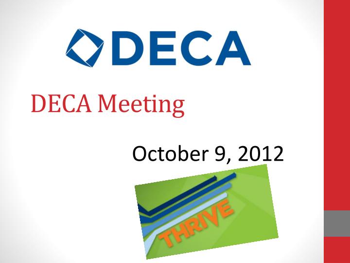 PPT - DECA Meeting PowerPoint Presentation, free download - ID:3460291