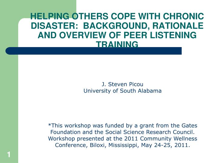 PPT - J. Steven Picou University of South Alabama PowerPoint ...