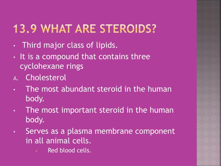 PPT - 13.9 What are steroids? PowerPoint Presentation, free download ...