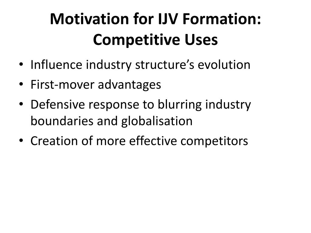 PPT - International Joint Ventures, International Strategic Alliances ...
