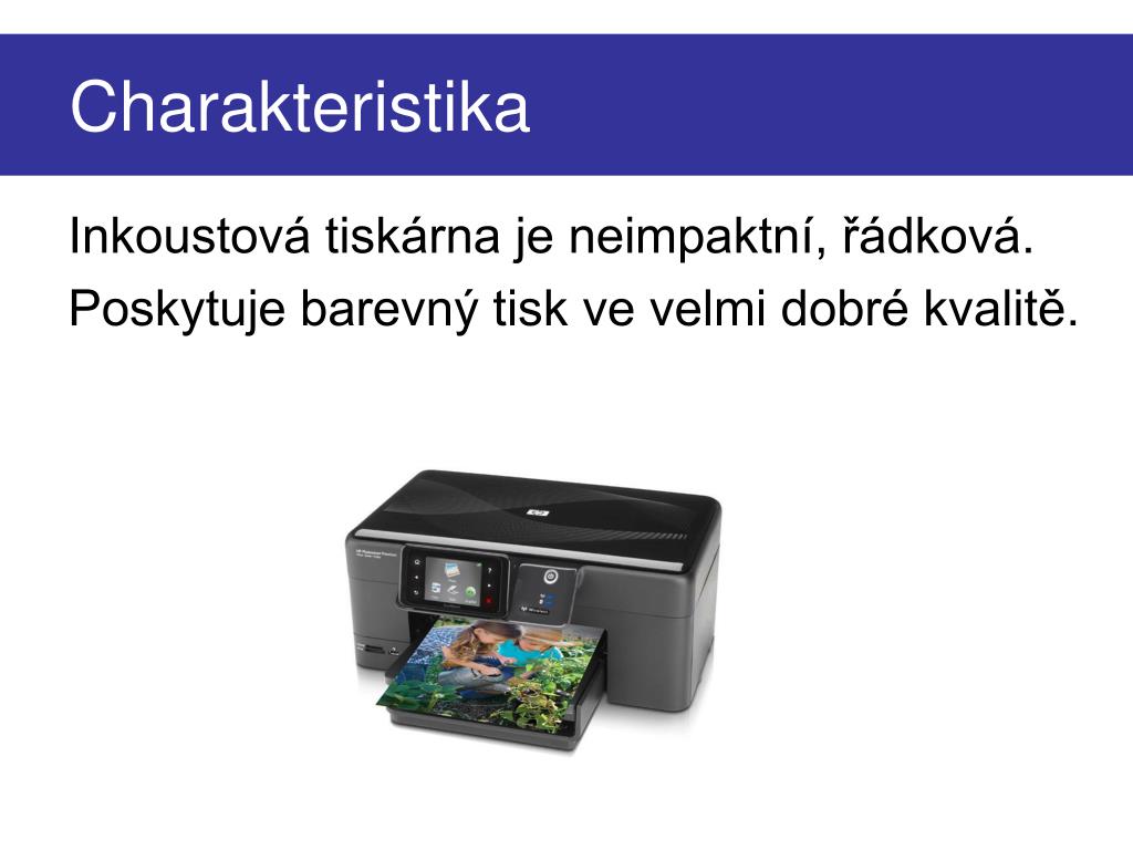 PPT - PERIFERNÍ ZAŘÍZENÍ Inkoustové tiskárny PowerPoint Presentation ...
