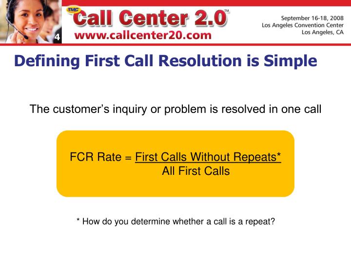PPT - The Importance of First Call Resolution PowerPoint Presentation ...